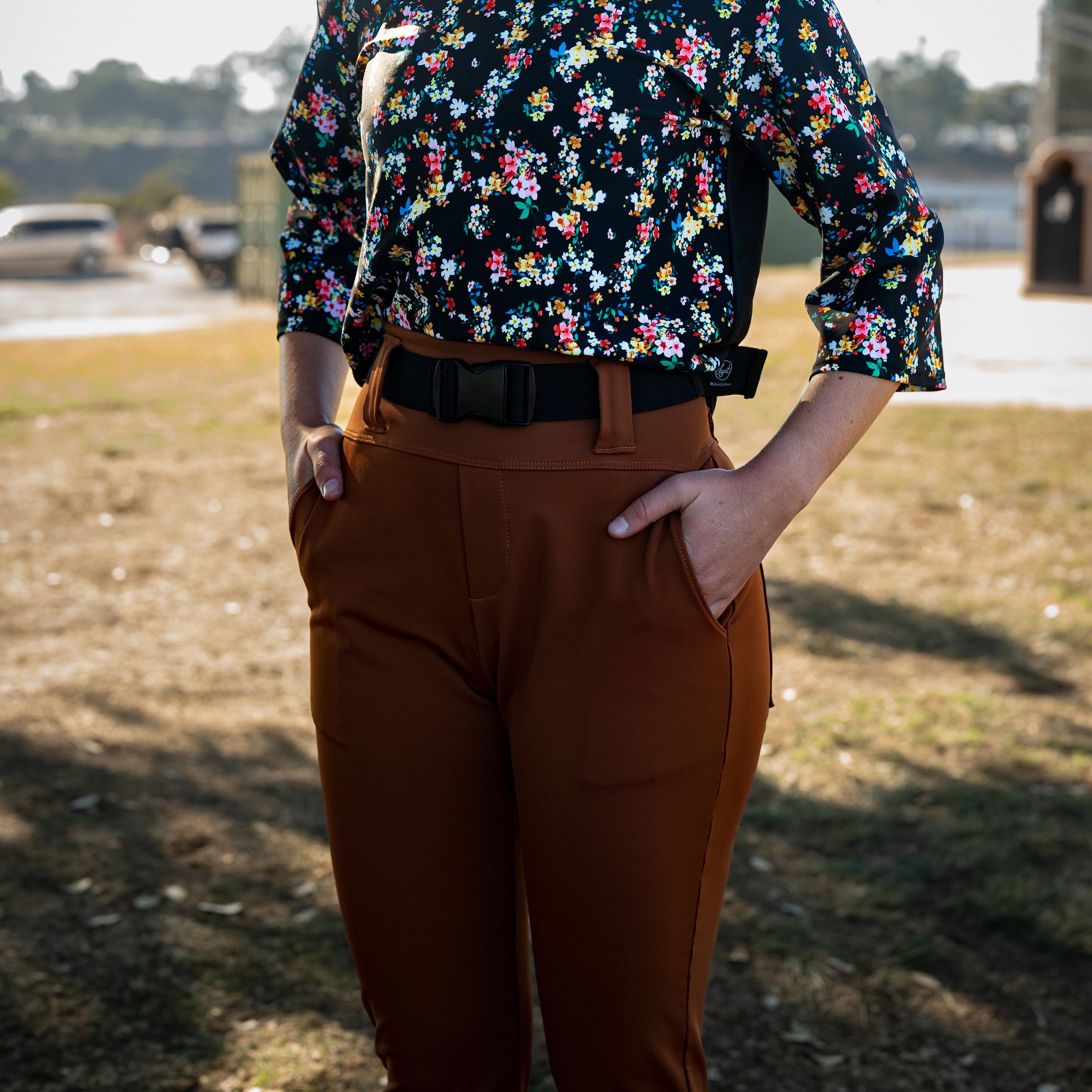 Trail Pants in Terra Cotta Women's Performance Clothing by Lynt